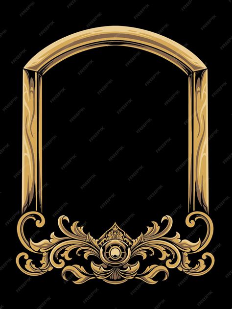 Premium Vector Classic Frame Vector Design For Elements Editable Color