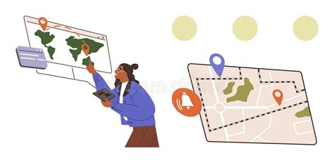 Enlarged Map Stock Illustrations 3012 Enlarged Map Stock