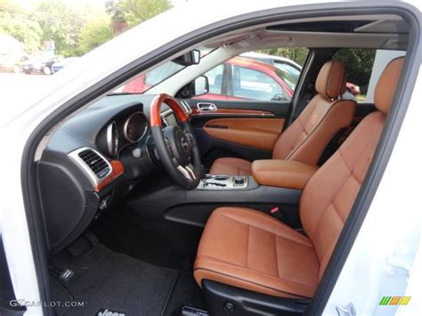 New Saddleblack Interior 2013 Jeep Grand Cherokee Overland 4x4 Photo