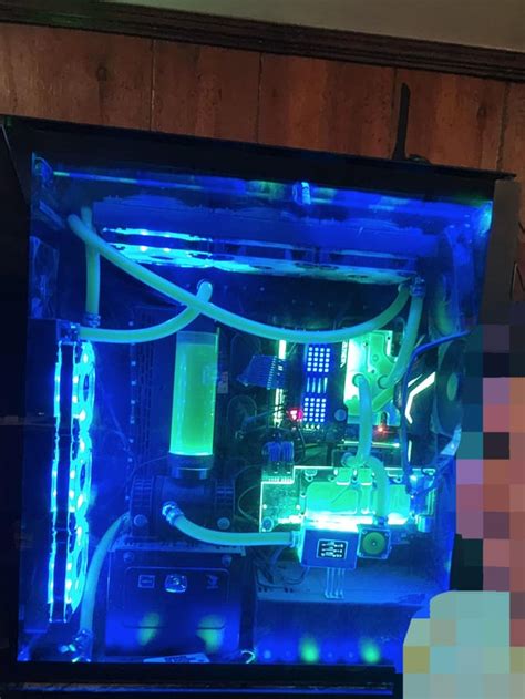 Custom Water Loop Decided To Drain Itself From The Top Radiator R