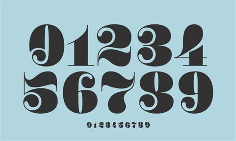Modern Numbers Number Fonts Different Font Styles 35 Best Number Fonts
