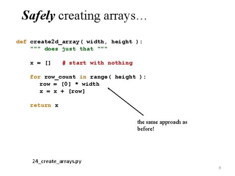 2 d array nested loops one dimensional arrays
