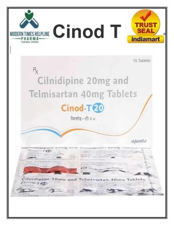 Cinod T 20 And 40mg Tablet At Best Price In New Delhi By Modern Times