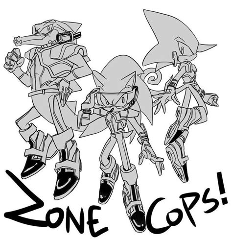 Zonic Own Heart Comic Extra Zone Cops 2 Cómo Dibujar A Sonic