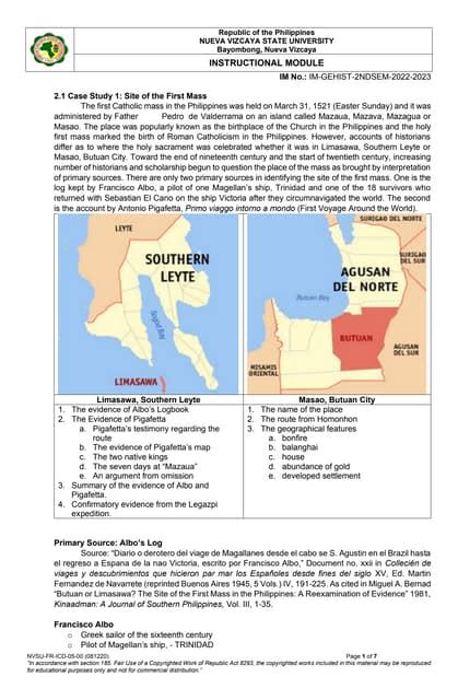Case Study 1 Where Did The First Catholic Mass Happenedpptx