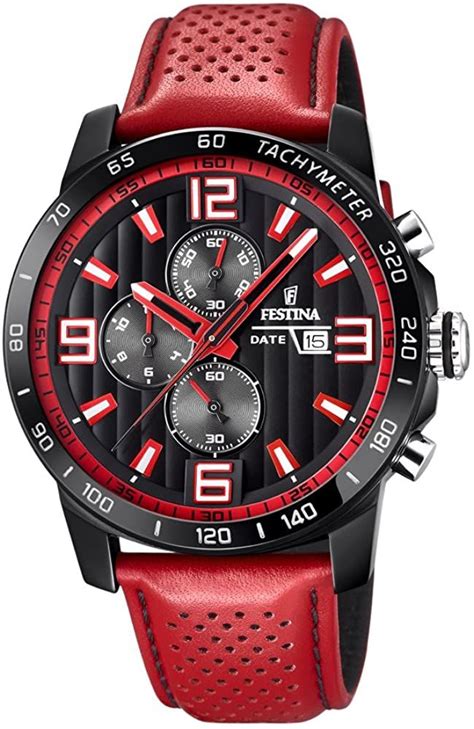 Festina Reloj Cronógrafo Para Hombre De Cuarzo Con Correa En Cuero F20339 5 Festina Amazon Es