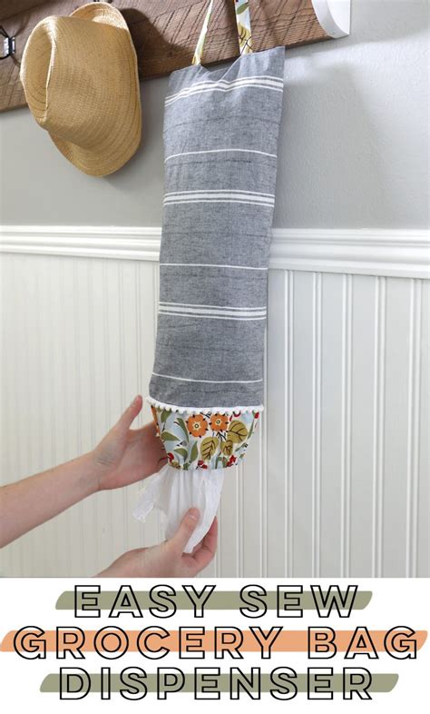 Fabric Grocery Sack Holder Free Sewing Tutorial Sewing 4 Free