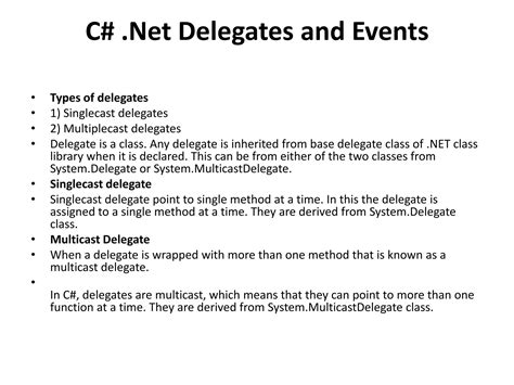 Delegates And Events Pptx