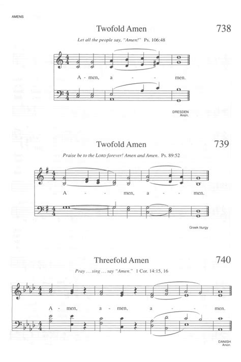 Trinity Hymnal Rev Ed 738 Amen Amen
