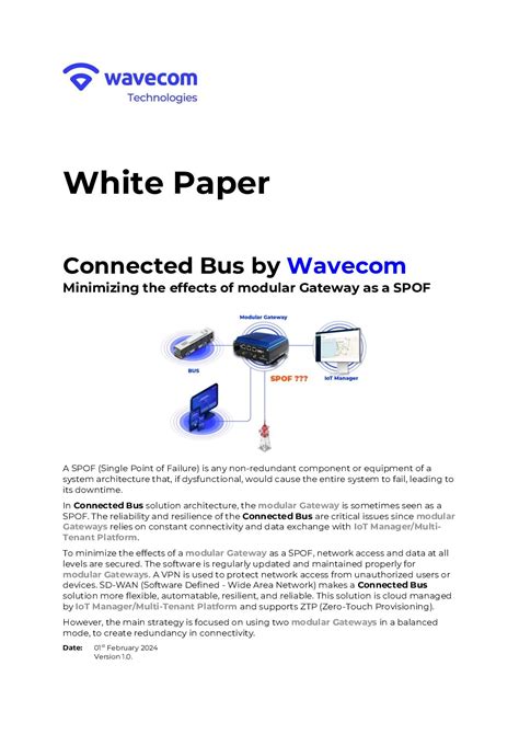 Wavecom Iot Gateway Document Bus News