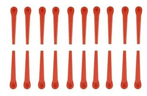 100x Plastic Blades Compatiblement Blades Compatible Gardena Grass