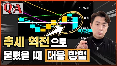 트레이딩 손실 최소화 비법 추세가 깨졌는데 물리셨다고요 손실을 최소화 시키는 매매 팁 주식 해외선물 주식투자