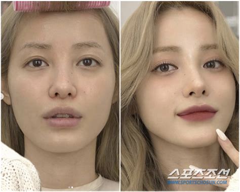 얼굴 지방이식 유깻잎 본인도 놀란 아이돌 메이크업 전 후 좀그렇다 네이트 연예