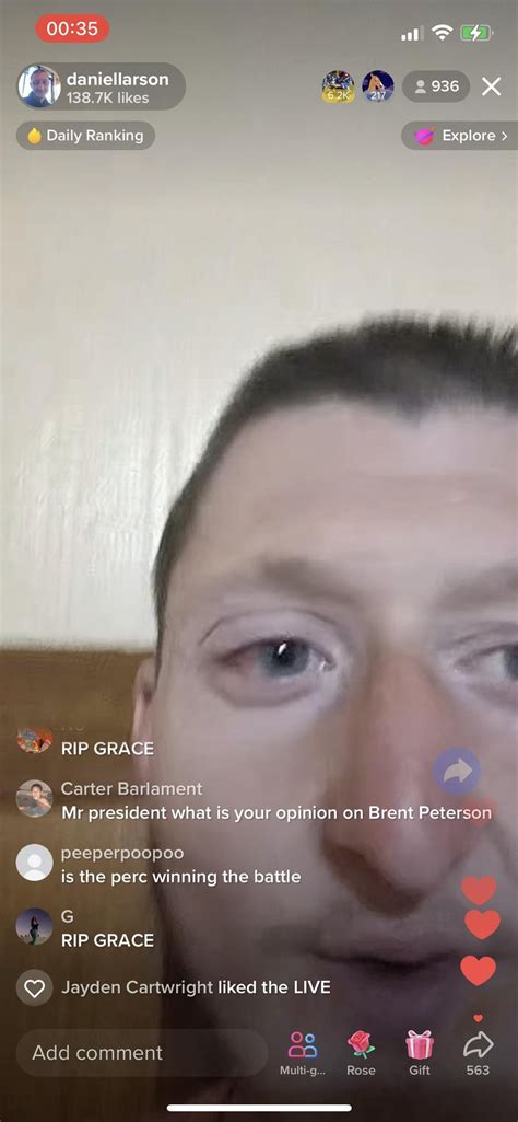 Breaking Newspapers On Tiktok Daniel Larson Is Live On Tiktok And Is Singing On Tiktok R