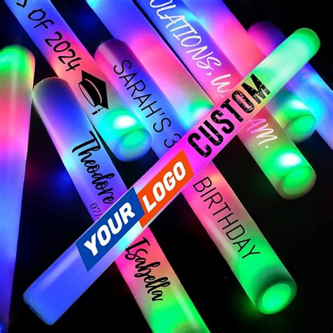 Personalized Foam Glow Sticks For Wedding