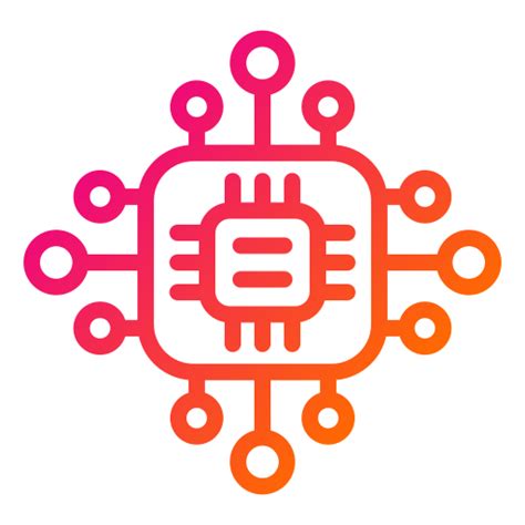 Microprocessor Generic Gradient Outline Icon