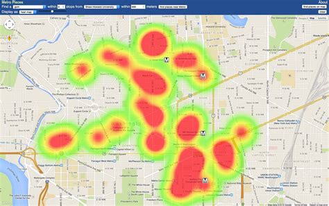 Heat Map Gyms In Washington Dc 51193 A Heat Map Generate Flickr
