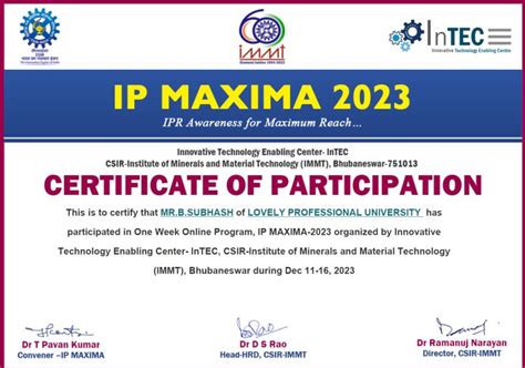 Subhash B On Linkedin Csir Csirimmt Diamondjubliee Intec
