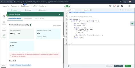 problemsolving gfg160 geekstreak2025 codingchallenge java devanshu kumar