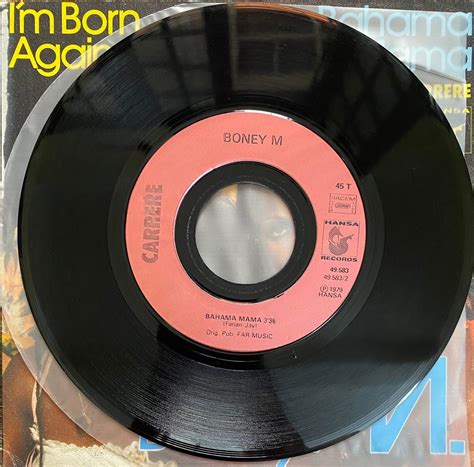 ĐĨa Than 7 Inch Single 45 Rpm Boney M Im Born Again Bahama Mama — Hp Audio