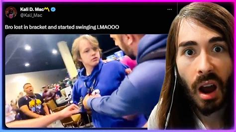 Gamer Lost In Bracker And Start Swinging Moistcr1tikal Reacts Youtube