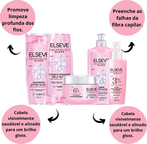 Kit Elseve Glycolic Gloss Com 5