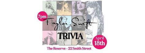 Taylor Swift Trivos At The Reserve Darwin 22 Smith St Darwin Nt