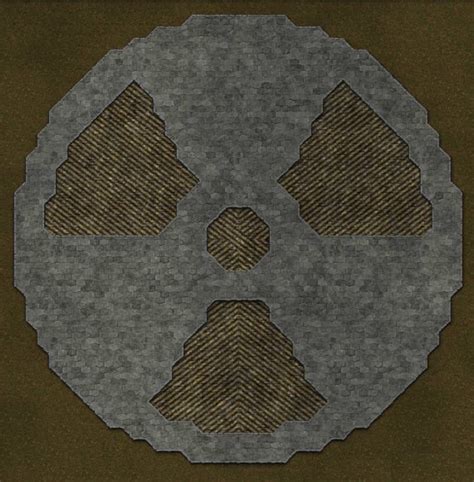 A 38 Tile In Diameter Radioactive Sign Pics Blueprint Inside Factorio