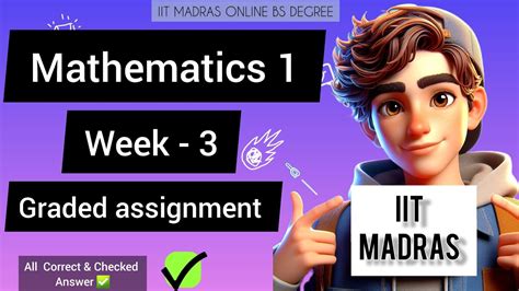 Math 1 Ga Answer Week 3 Iitmadras Iitmcommunity Math1 Week3 Gradedassignment Youtube