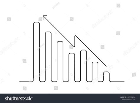 Graph Chart Arrow Vector Illustrationgraph Lines Stock Vector Royalty