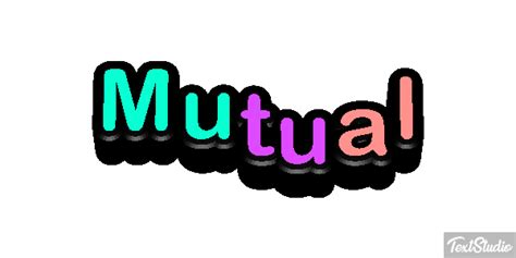 Mutual Palabra Diseños De Logotipos  Animados