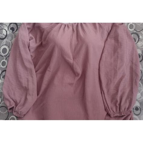 New Arrivalblouse Muslimah Material Cey Crepeready Stock Shopee