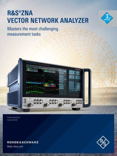 Rands®zna Vector Network Analyzers Rohde Schwarz Pdf Catalogs