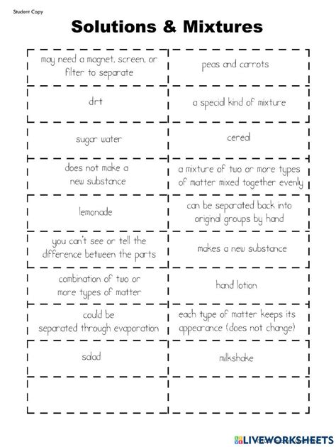 Mixture And Solution Sort 6548491 Alexandria Richardson