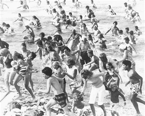 Jaws Swimmers Running 24x36 Classic Hollywood Poster