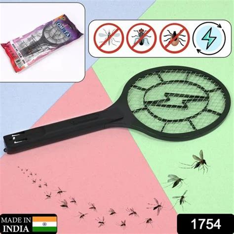1754 Mosquito Killer Bat Electric Rechargeable Swatter Killing Racket Zapper Insect Killer At Rs