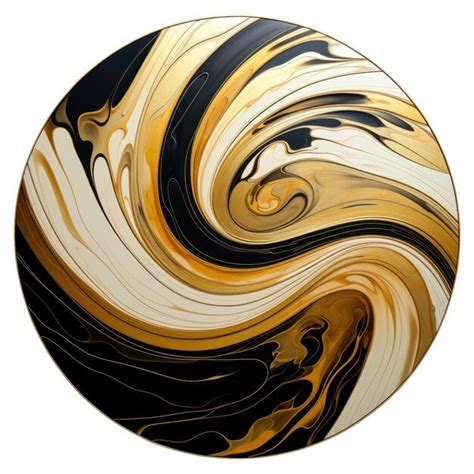 Premium Ai Image Gilded Elegance A Radiant Gold Curve Circle With A