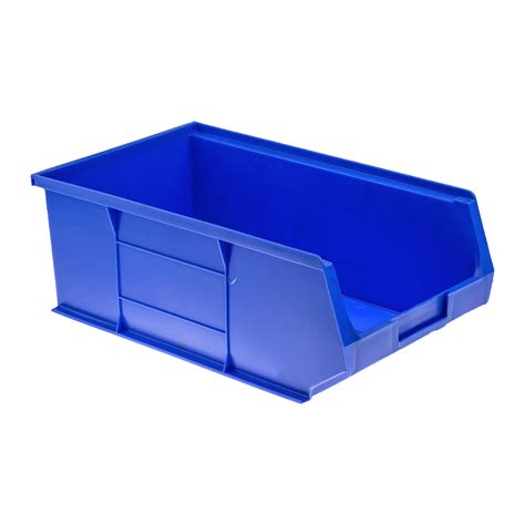 Container Stackable Side Vent Blue L50xw30xh30 Lau Choy Seng Pte Ltd