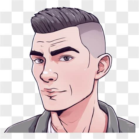 Download Stylized Portrait Of A Young Man Cartoons Online Creative