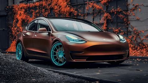 Tesla Model 2 Electric Car Futuristic Compact Design Ecofriendly Urban