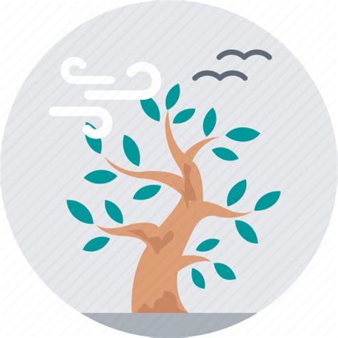 Conifer Windbreak Forest Weather Forest Wind Tree Wind Weather Theme Icon Download On