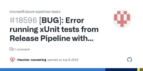 Bug Error Running Xunit Tests From Release Pipeline With Test Plans