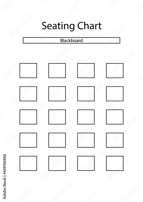 Blank Printable Seating Chart