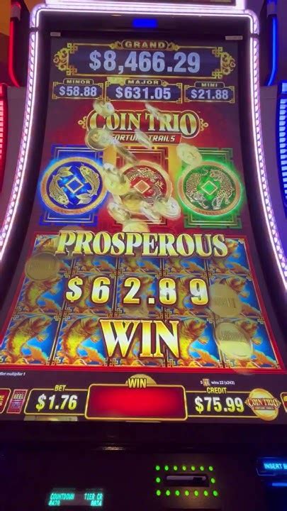 🎊prosperous 🙌 Rare Line Hit Win On Coin Trio Fortune Trails Slot