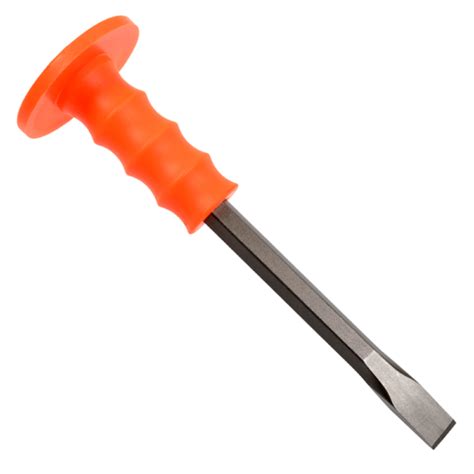 Hand Chisel With Rubber Grip Flat New Quality Ware