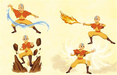 Avatar News On Twitter Aang Bending The Four Elements In Avatar The Last Airbender I Am Aang
