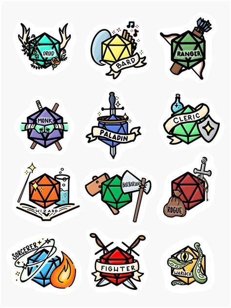 Class Icons By Jocat Dungeons And Dragons Dungeons And Dragons
