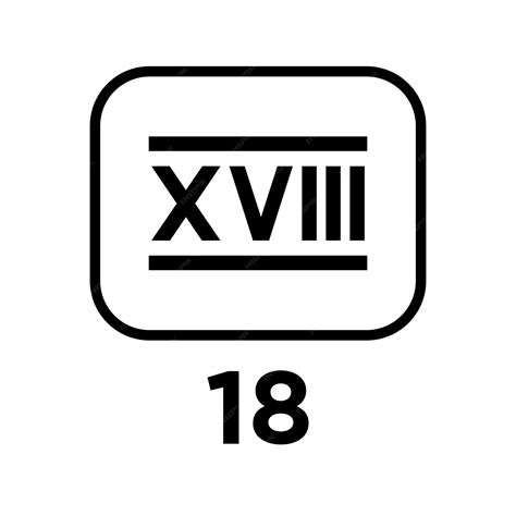 Premium Vector Roman Numerals Icon Vector Template Logo Trendy Flat