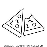 Pizza Slices Coloring Page Ultra Coloring Pages