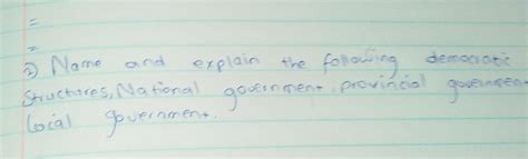 2 Name And Explain The Following Democratic Studyx